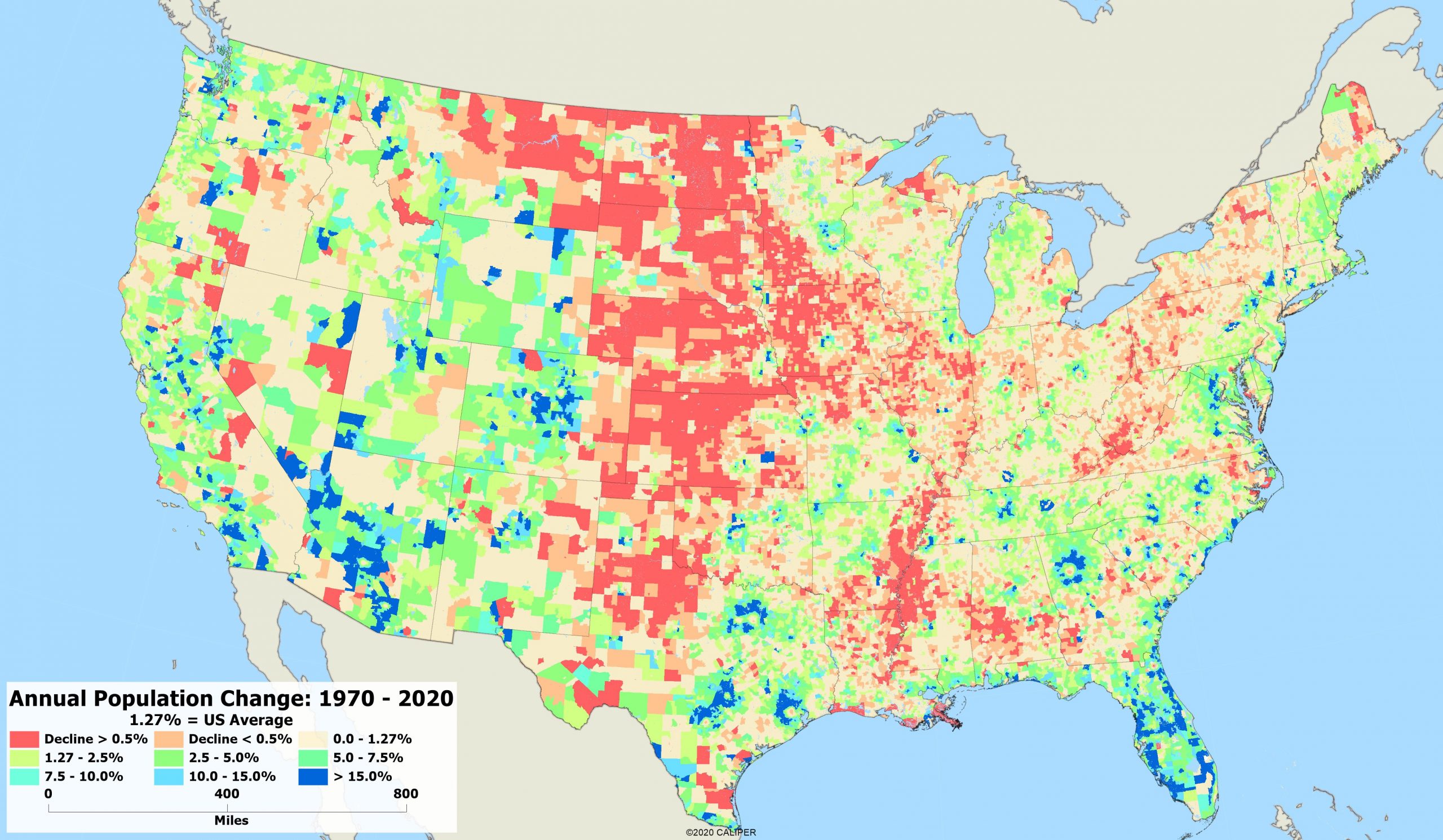 Population Change Across the U.S. - Applied Geographic Solutions