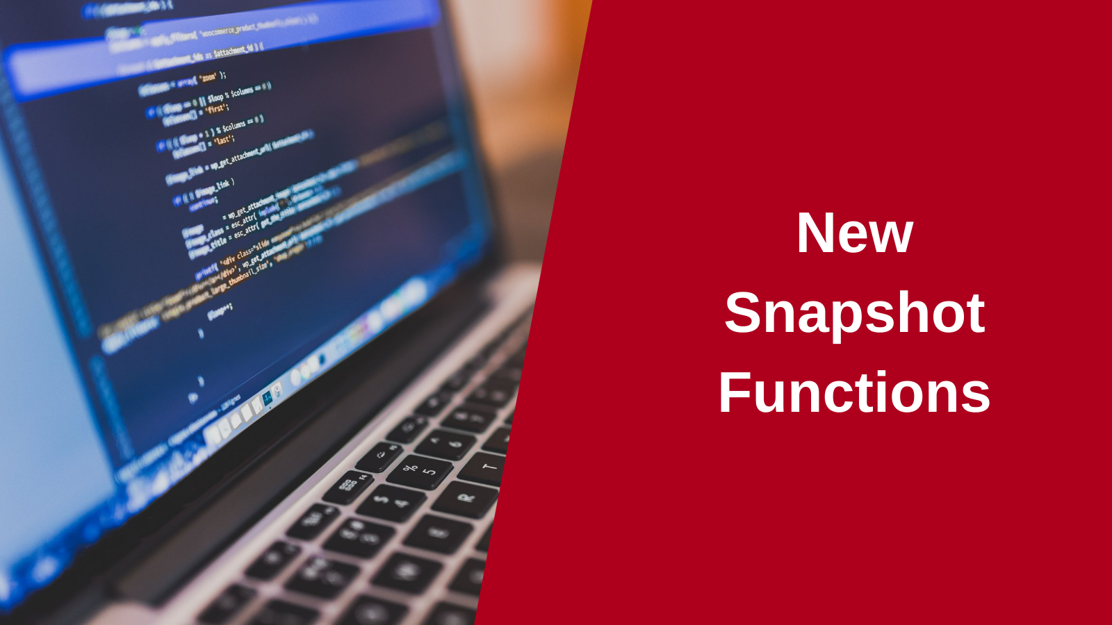 Snapshot 1.3 New Features - Applied Geographic Solutions