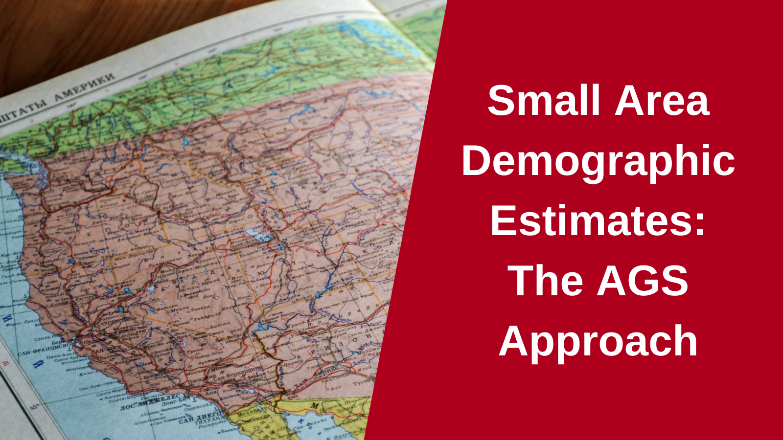 Small Area Demographic Estimates: The AGS Approach - Applied Geographic ... Small Area Demographic Estimates: The AGS Approach - Applied Geographic ...
