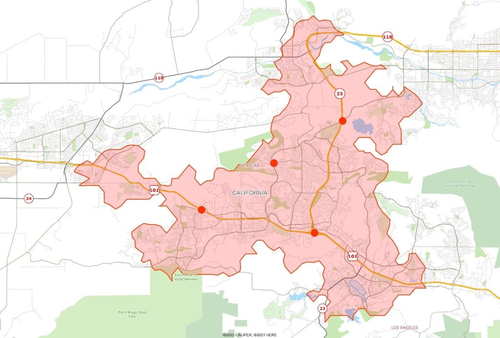 Enhanced Freeway Drivetimes - Applied Geographic Solutions