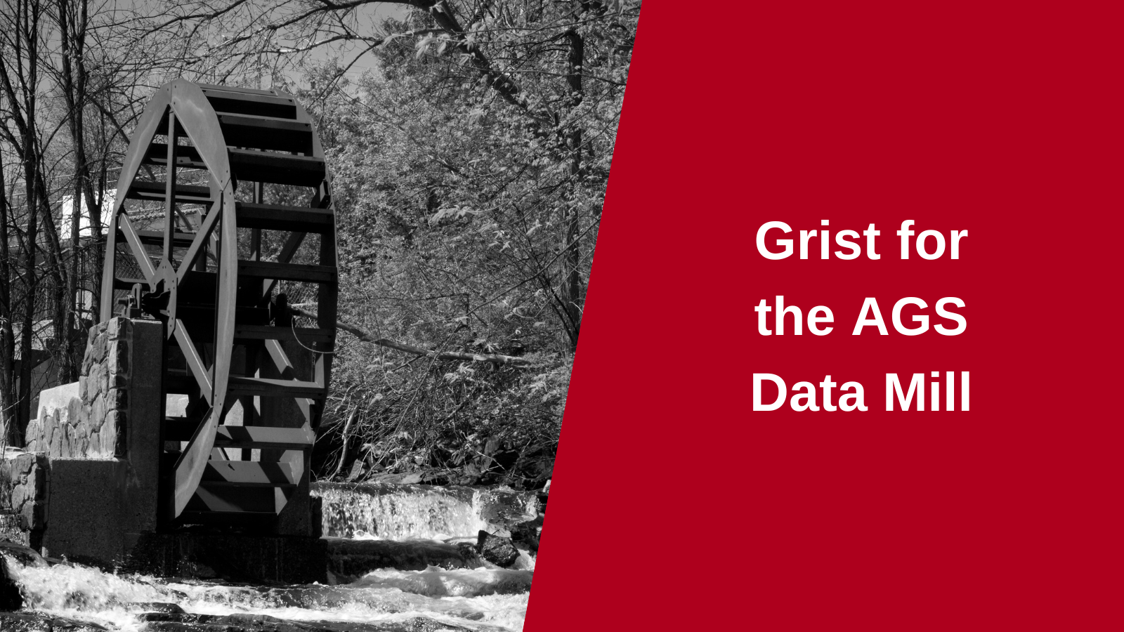 Grist for the AGS Data Mill - Applied Geographic Solutions