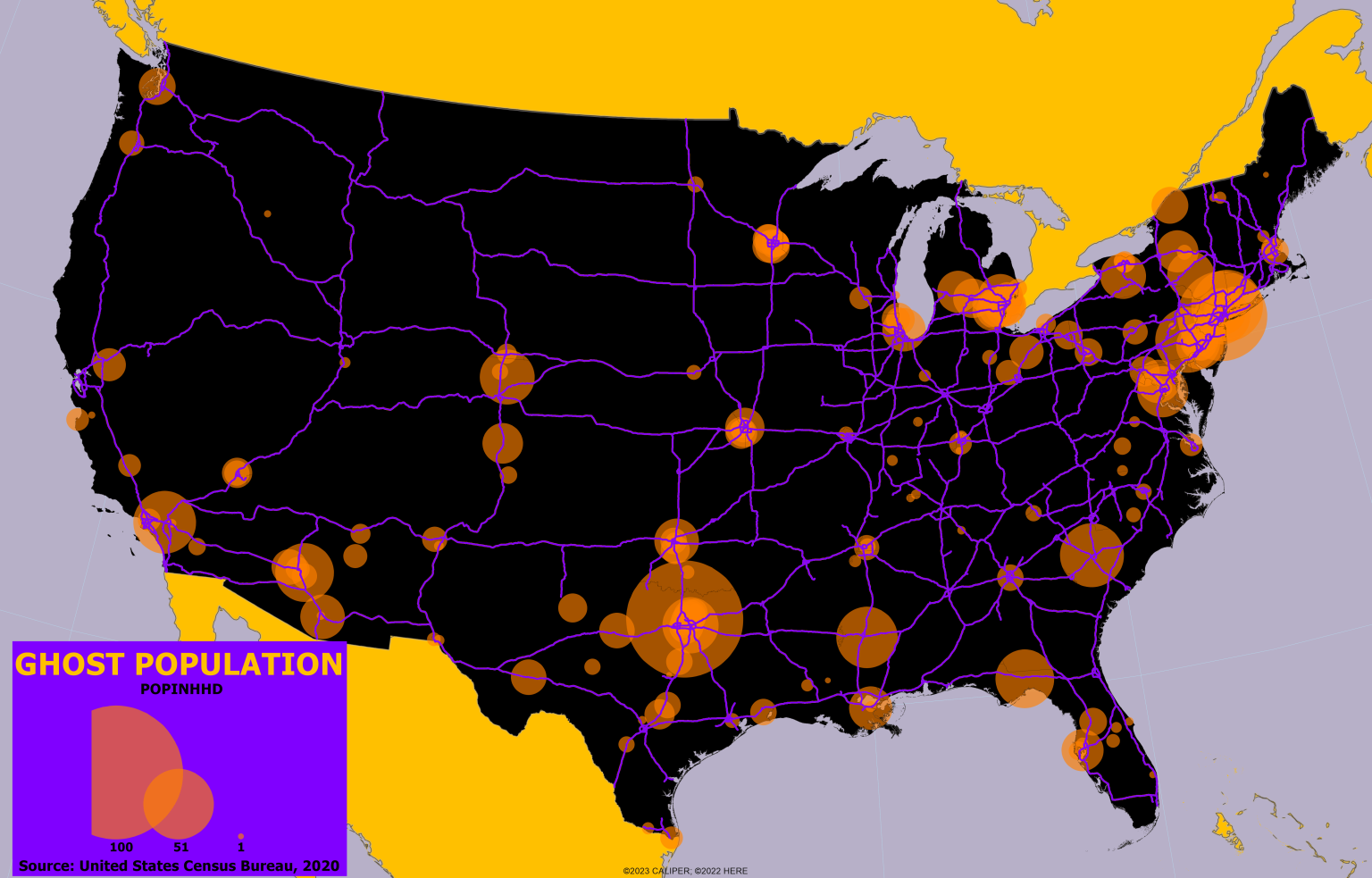 Haunted Cities in America - Applied Geographic Solutions