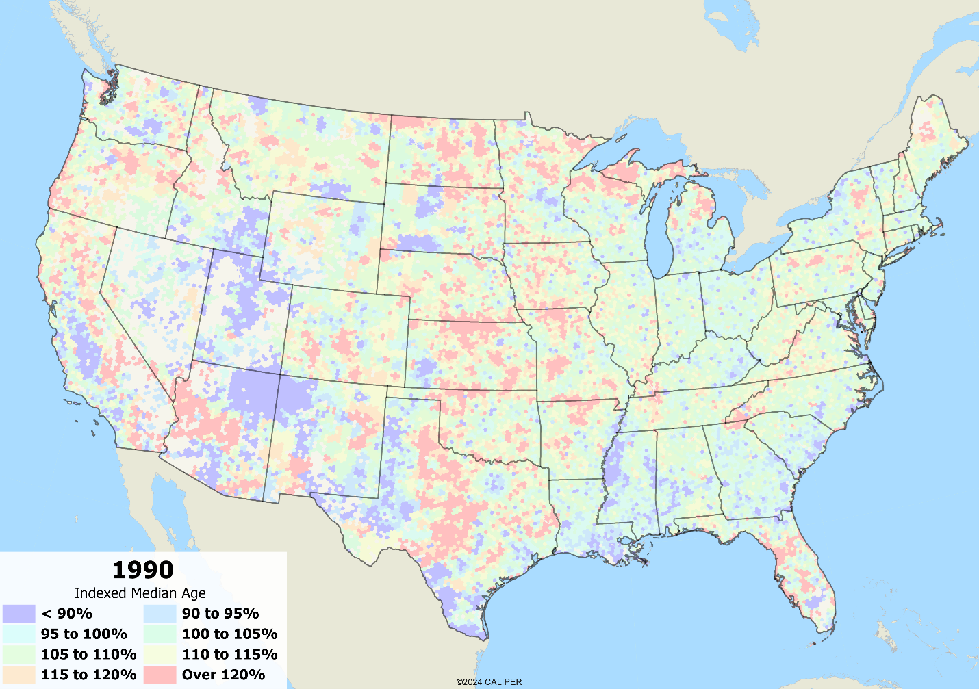 Demographic Shifts: Median Age - Applied Geographic Solutions